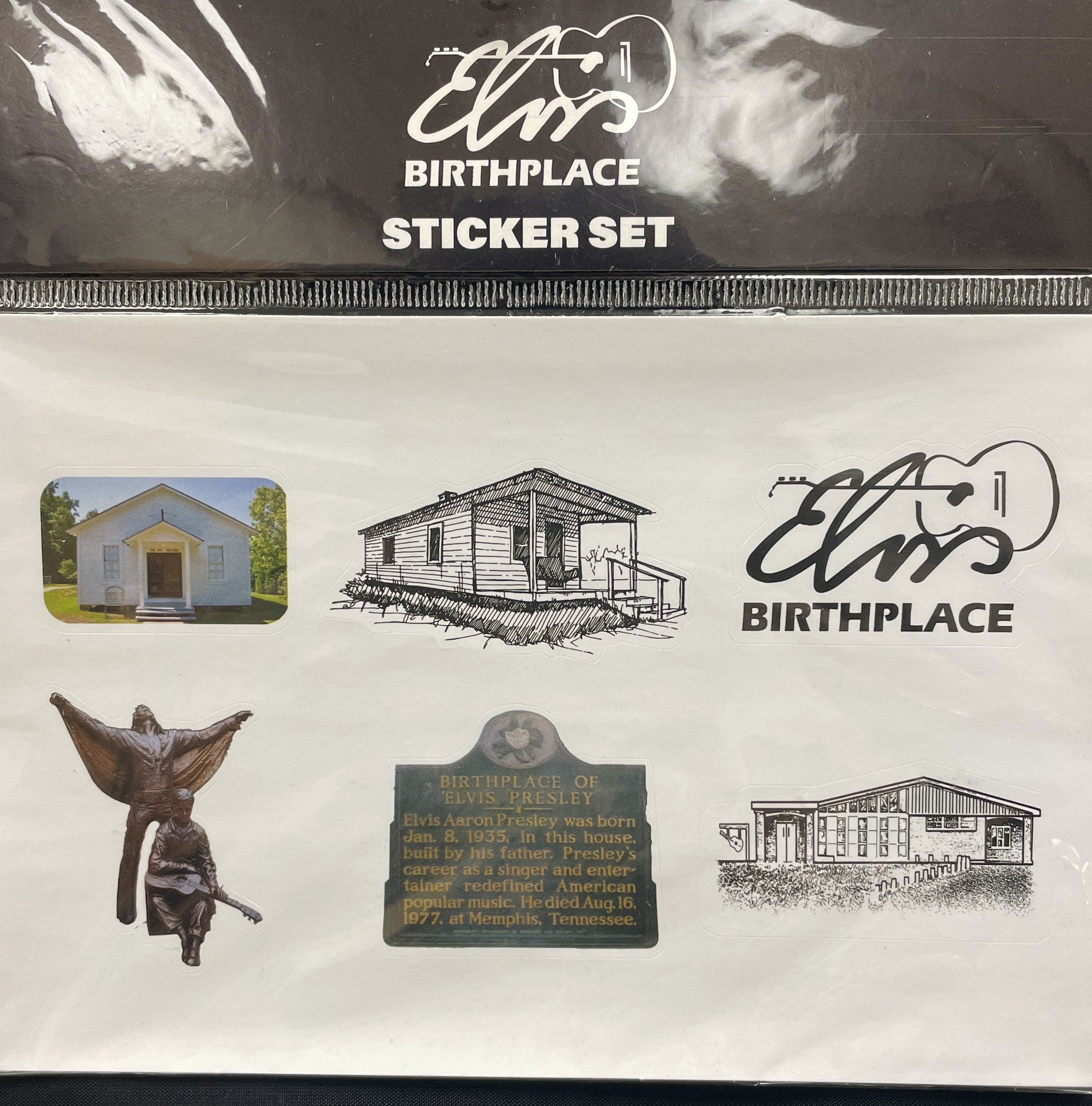 Elvis Birthplace Sticker Set | Elvis Presley Memorial Foundation