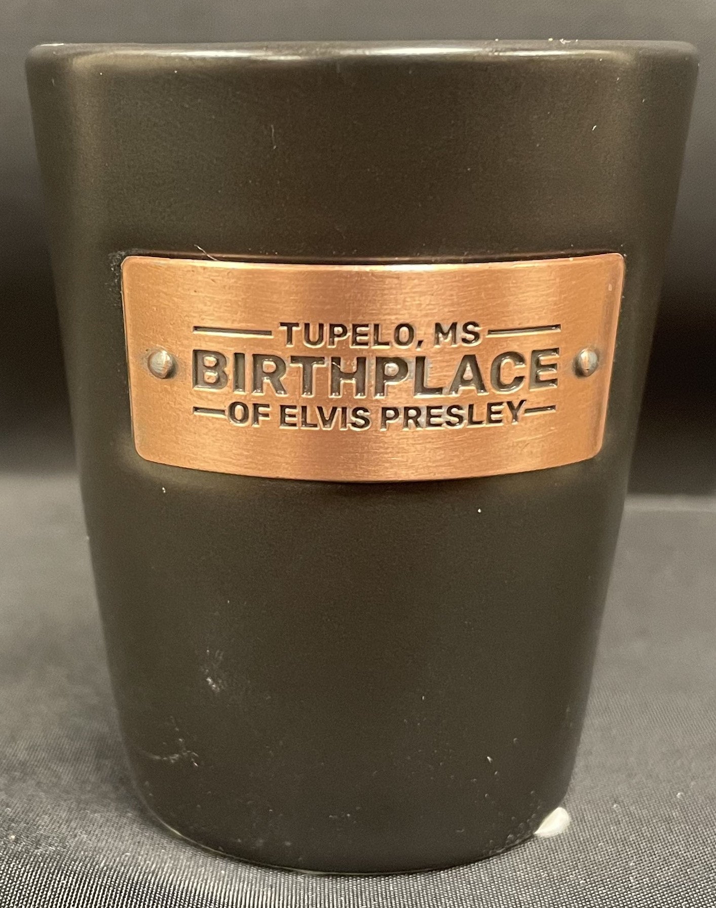 Elvis BP Emblem Shot Glass | Elvis Presley Memorial Foundation